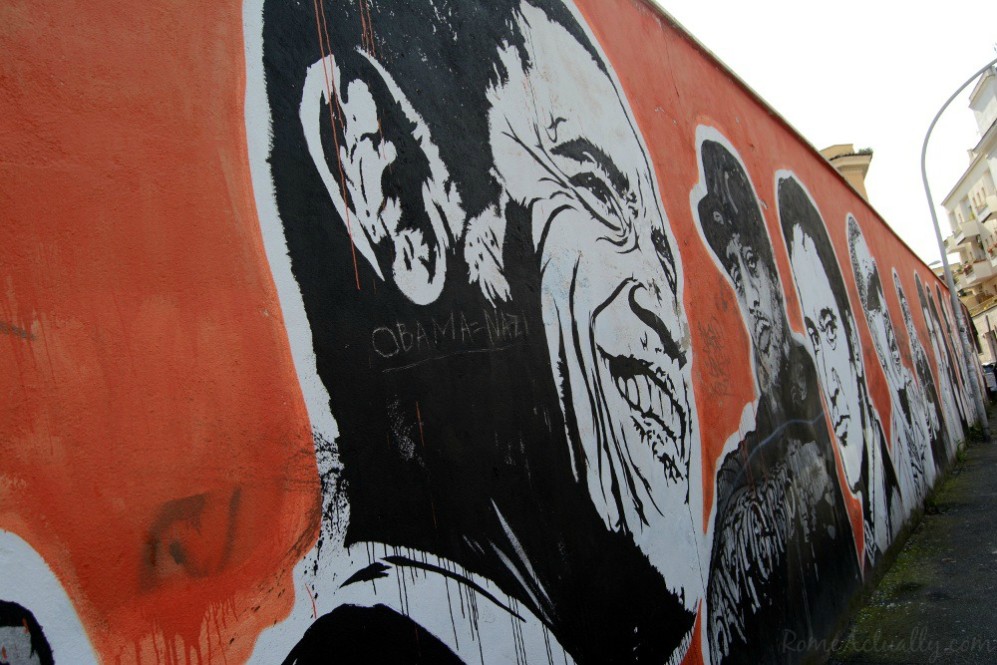 Street art in Ostiense district in Rome - Where to find the best murals