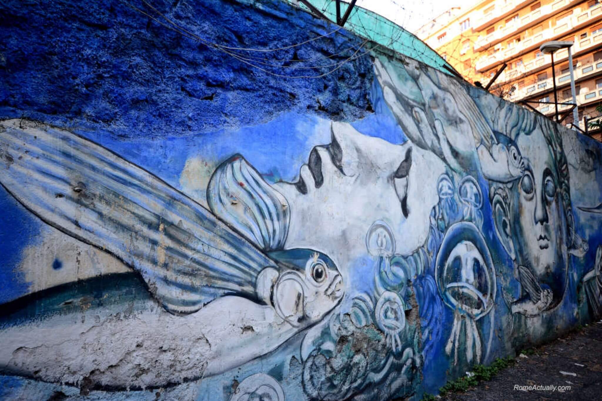 Street art in Ostiense district in Rome - Where to find the best murals