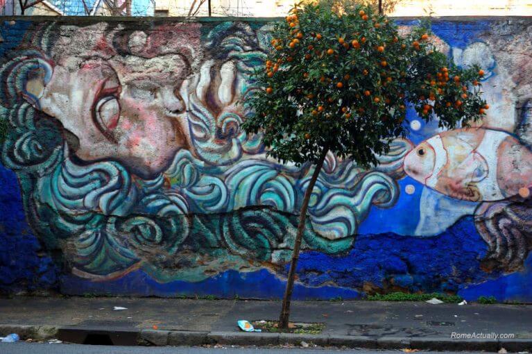 Street art in Ostiense district in Rome - Where to find the best murals