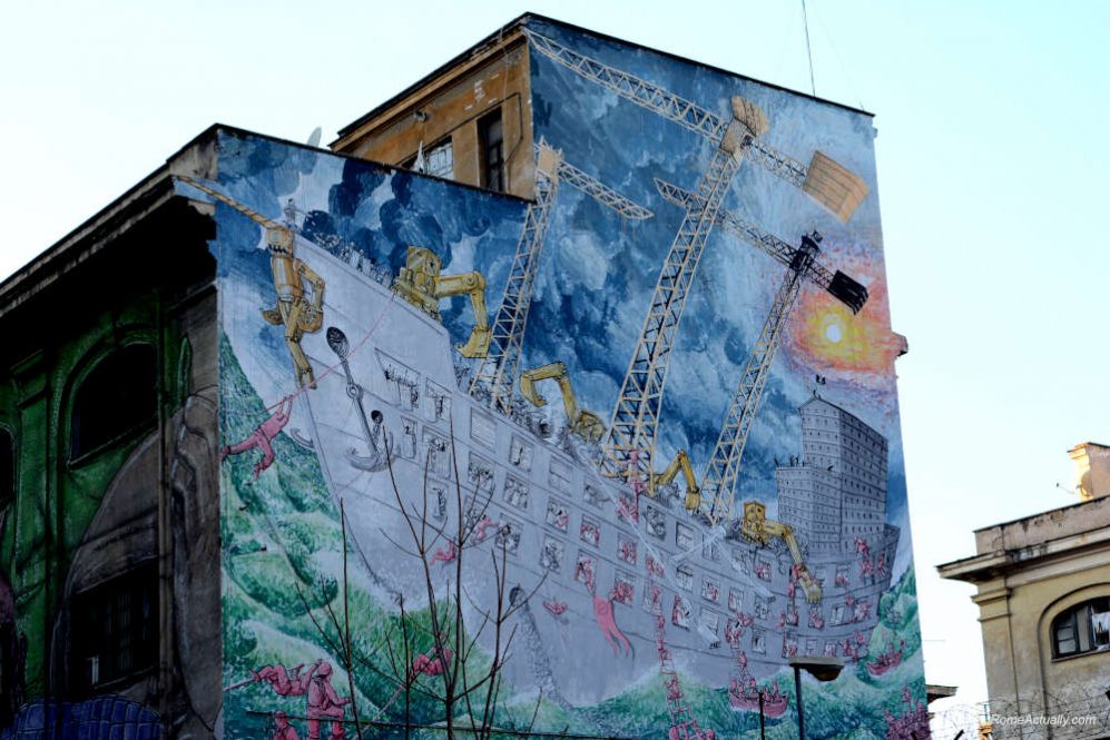 Street art in Ostiense district in Rome - Where to find the best murals