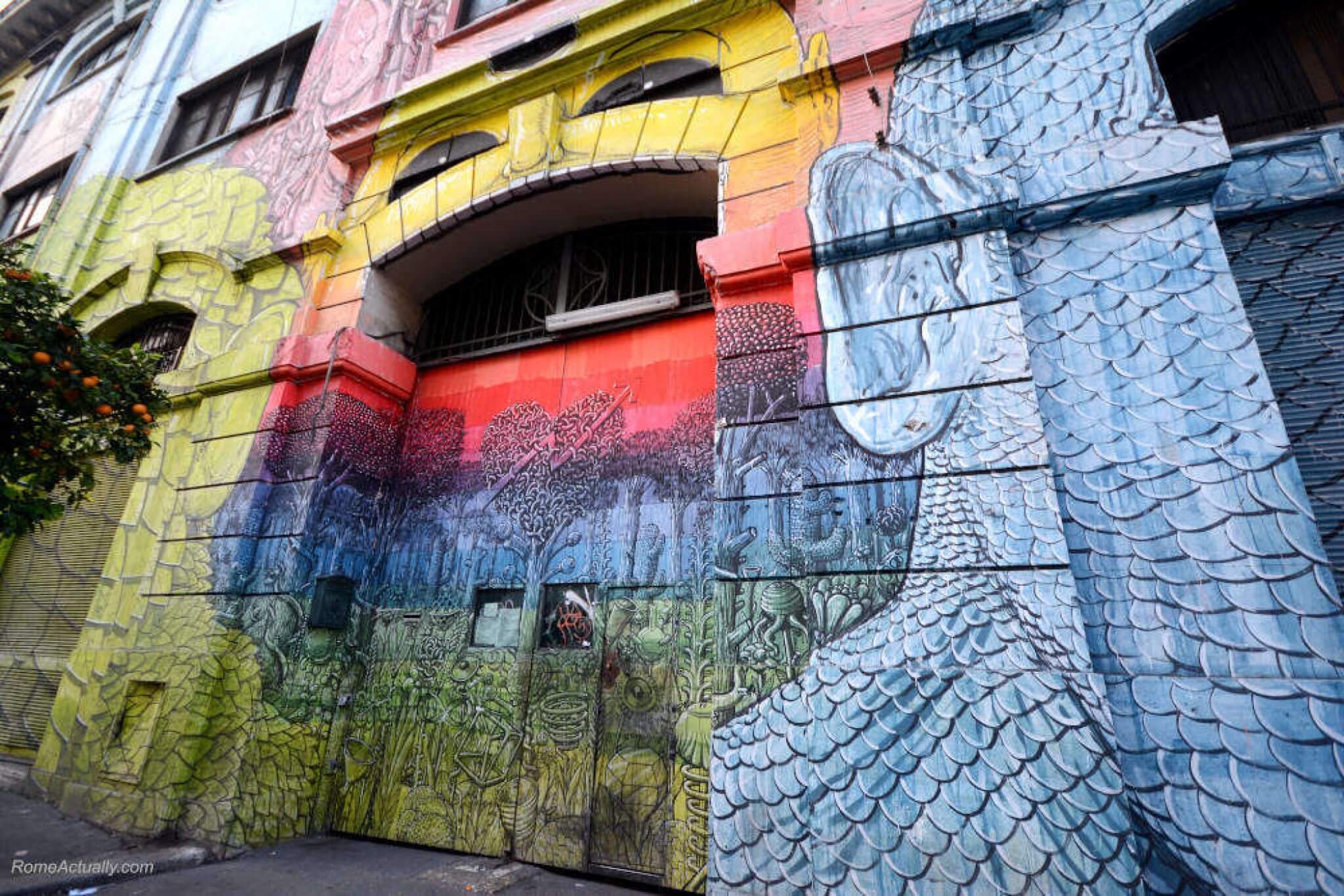Street art in Ostiense district in Rome - Where to find the best murals